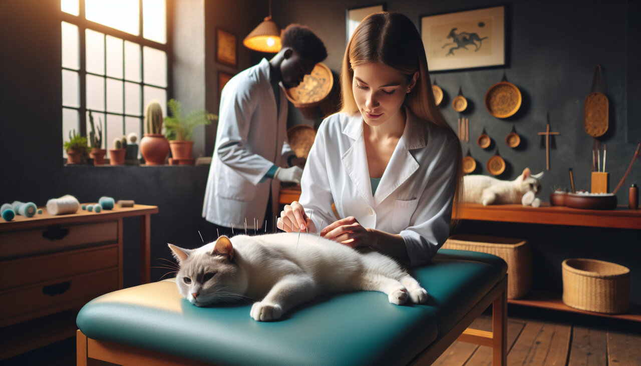 Treating animals with acupuncture has become mainstream in veterinary ...