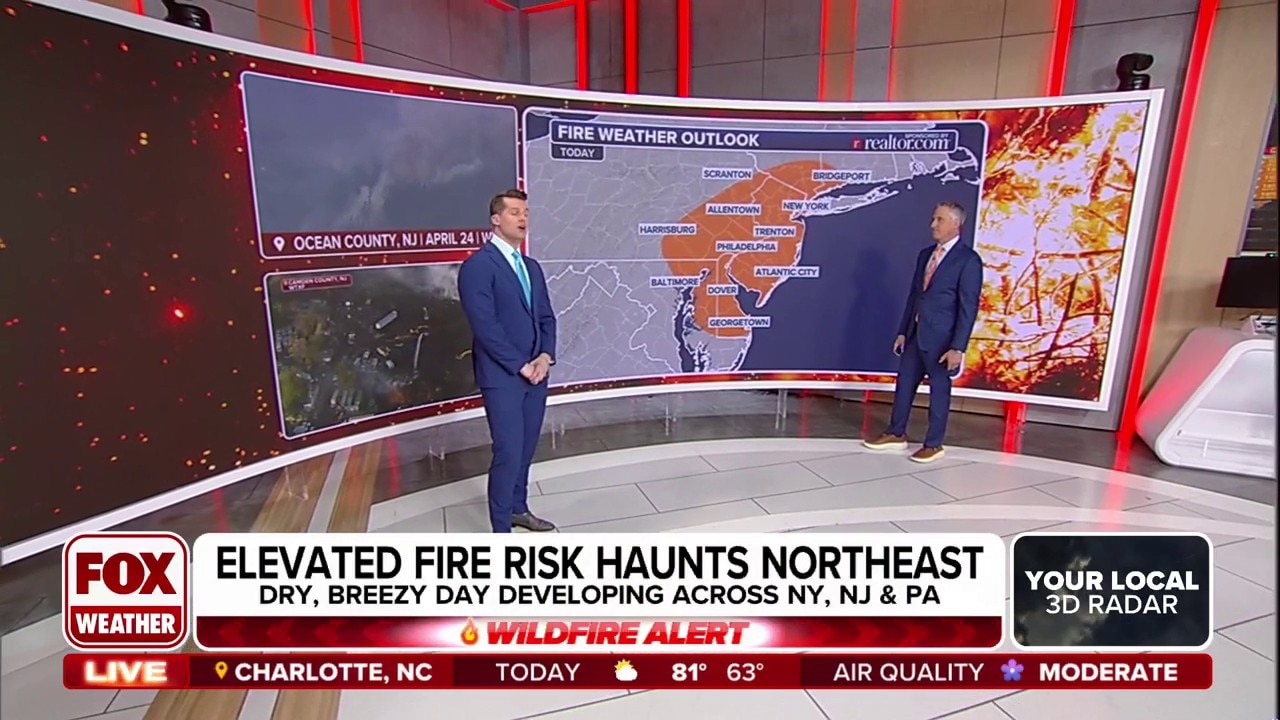 Elevated fire weather concerns for parts of Northeast as one of the ...