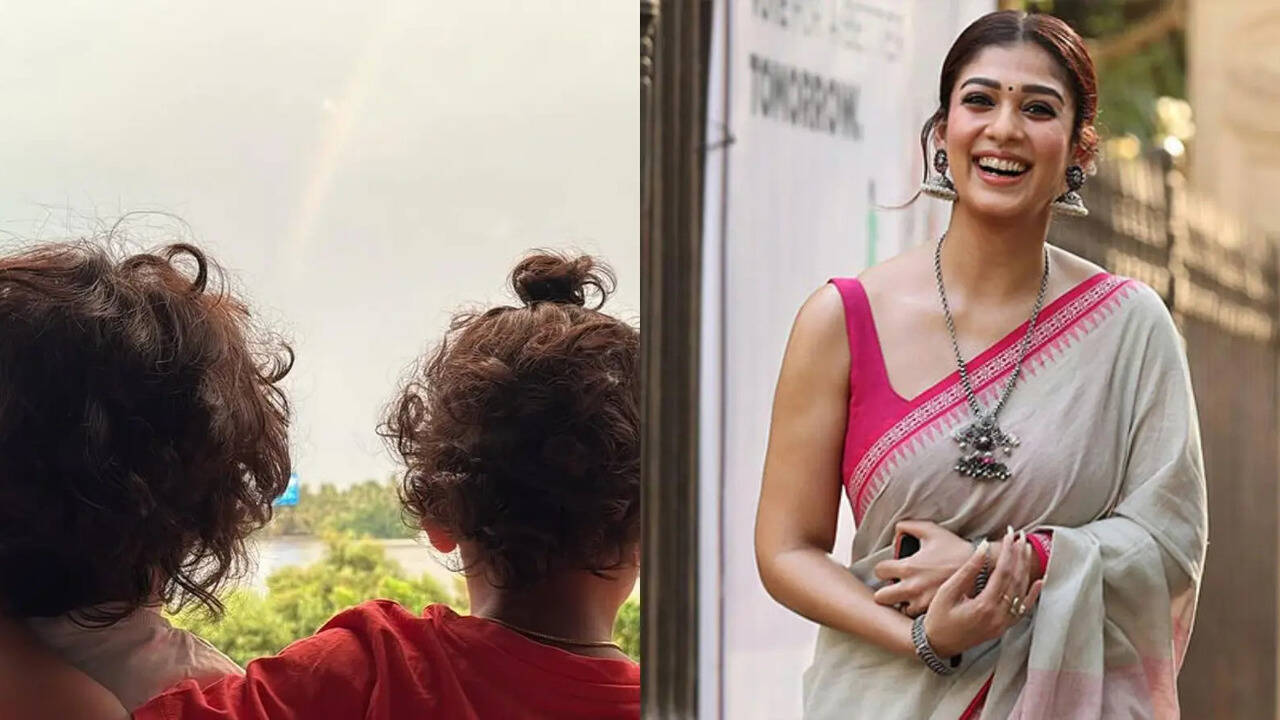 Nayanthara Shares Adorable Moment As Sons Watch Their 'First Rainbow ...