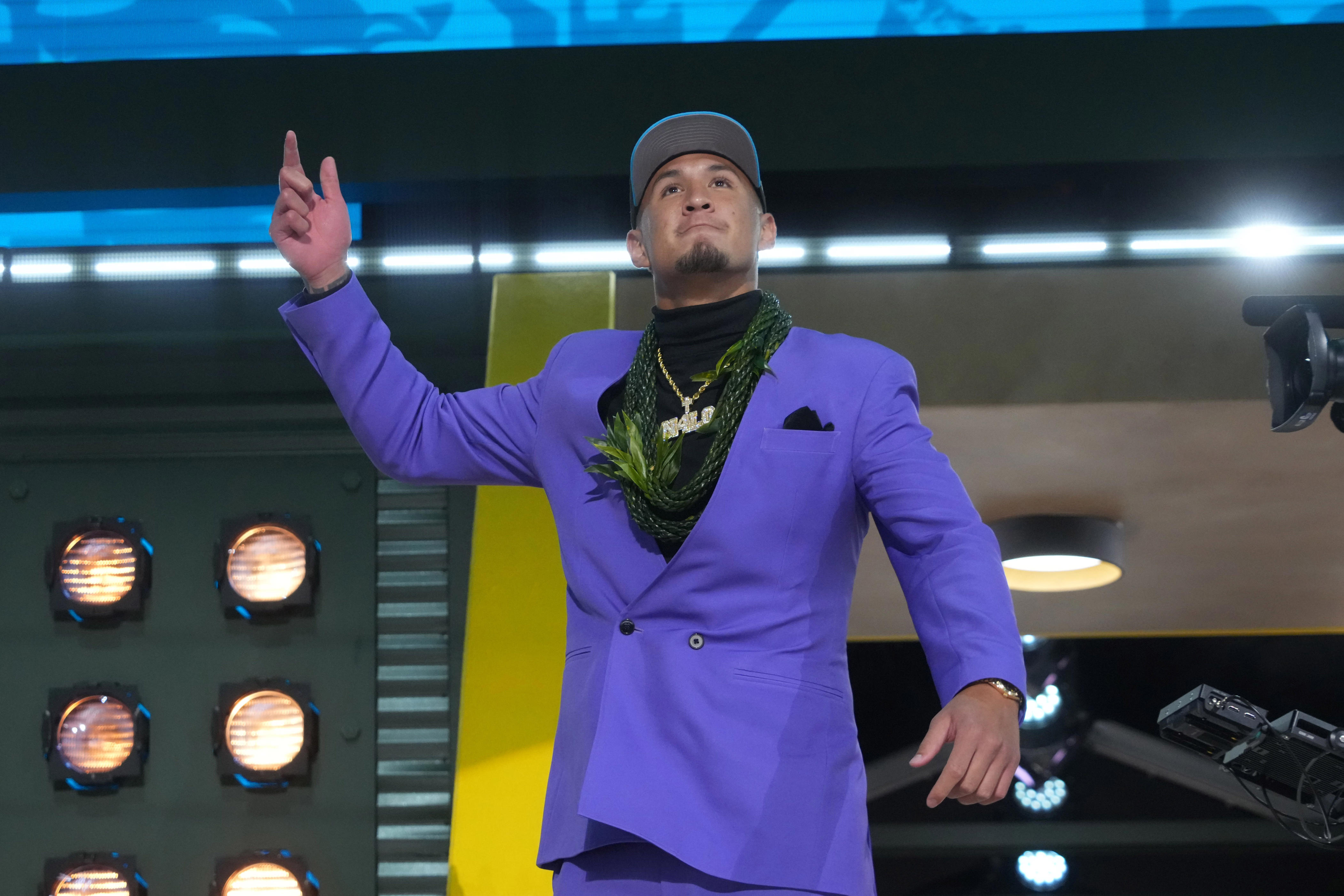 Panthers 1st-round pick Tetairoa McMillan and CB Jaycee Horn are ...