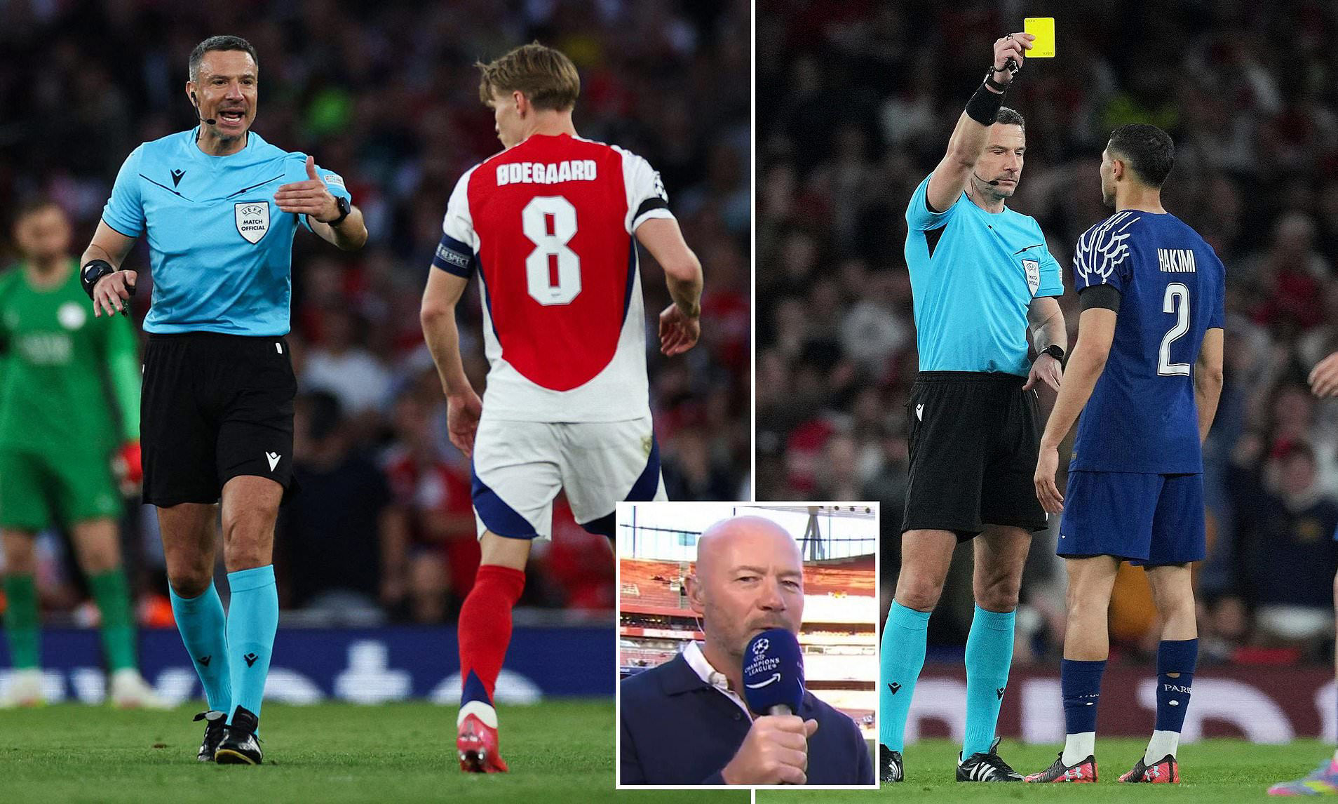 Alan Shearer rips into referee after chaotic first-half between Arsenal ... Alan Shearer rips into referee after chaotic first-half between Arsenal ...