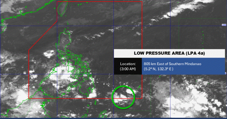 PAGASA: Trough of LPA, ITCZ to bring rains over Mindanao, Palawan