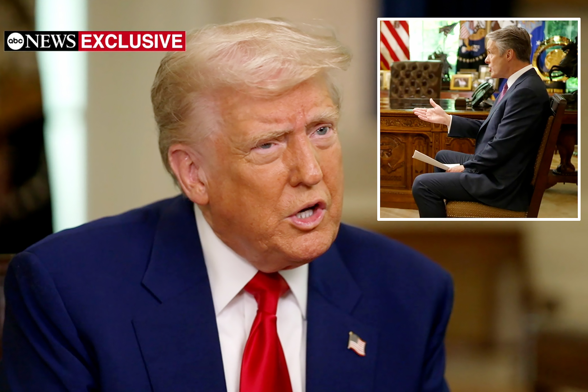 Trump defends tariff policy in testy exchange during ABC interview ...