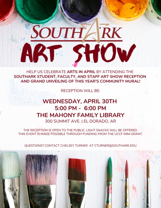 Mahony Family Library to host SouthArk Art Show on April 30th