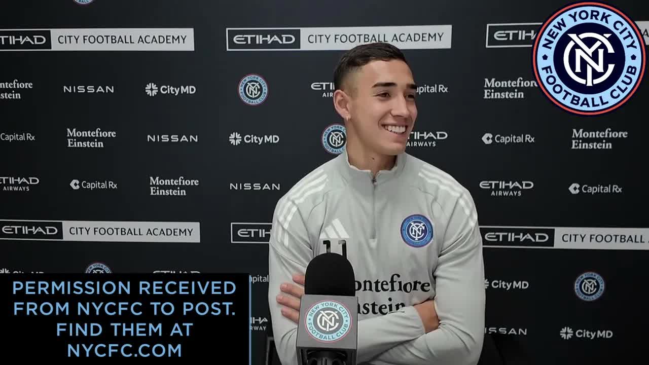 NYCFC Soccer: Maxi Moralez Press Conference & Coaches Interviews