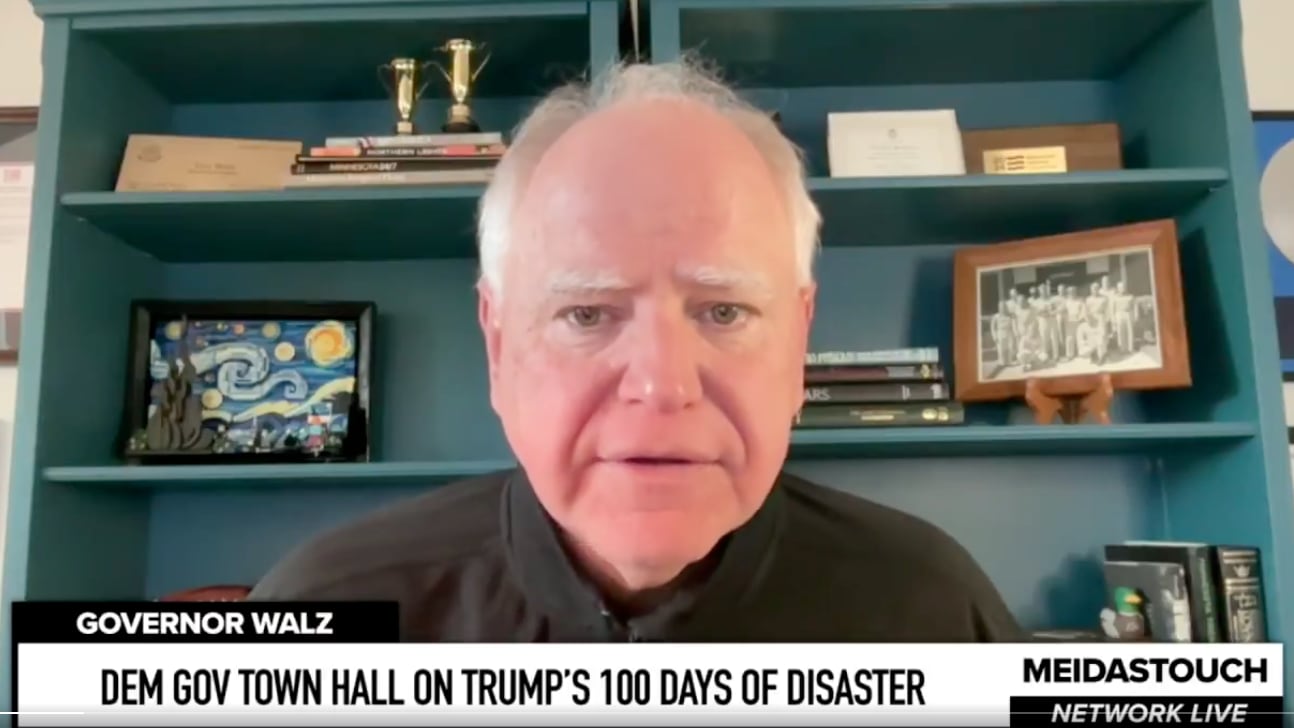 Tim Walz Says This Turning Point Is Giving Dems ‘Momentum’ Against Trump