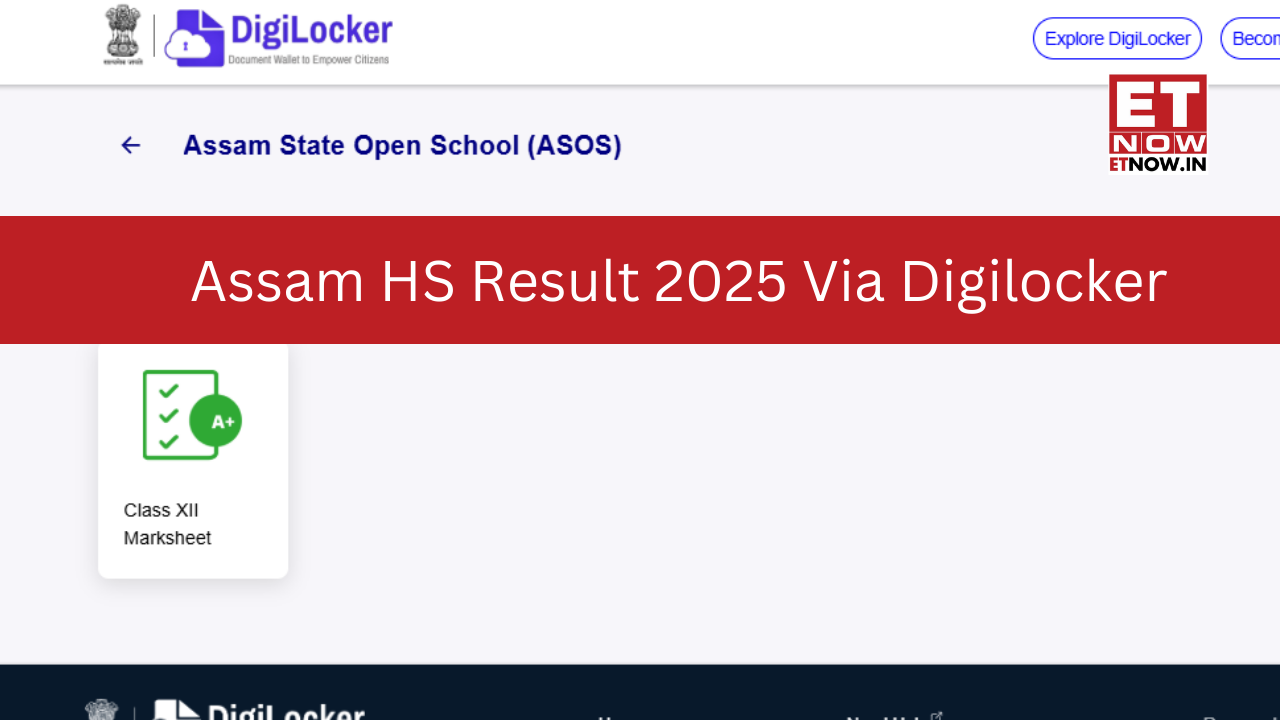 [DIGILOCKER] Ahsec.assam.gov.in HS result 2025 via Digilocker; How to download Assam 12th ...
