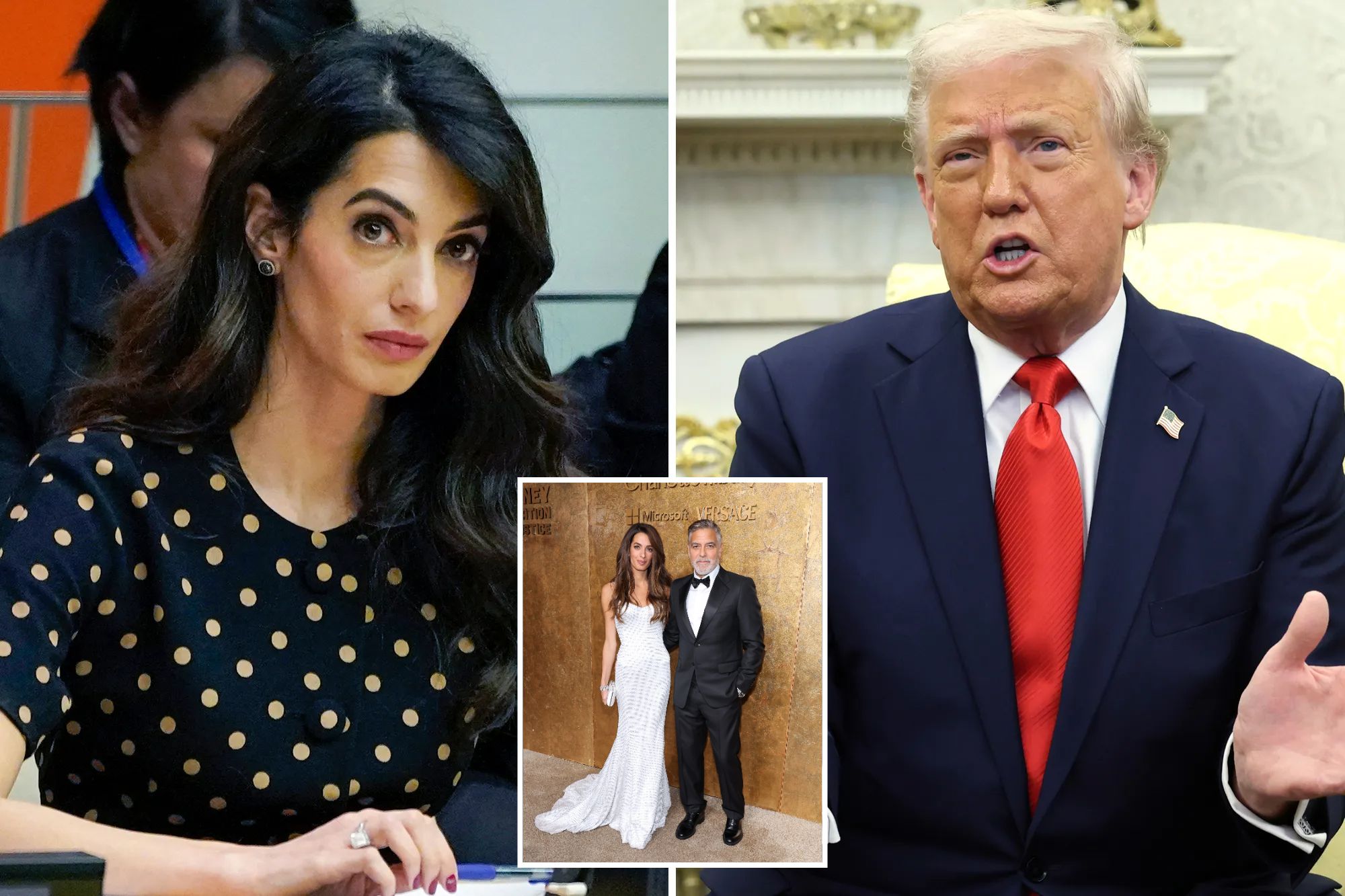 Amal Clooney could be barred from US under Trump sanctions over ICC ...
