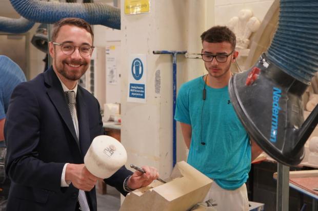 York Outer MP Luke Charters meets with York College students