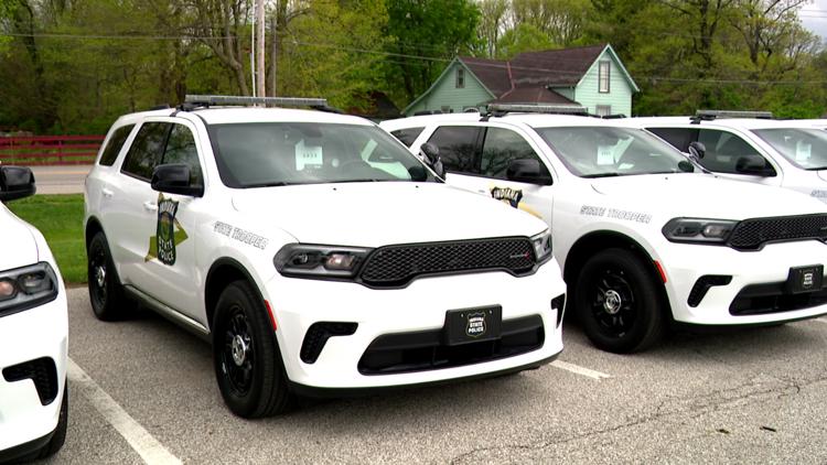 Newest Indiana State Police troopers receive first squad cars