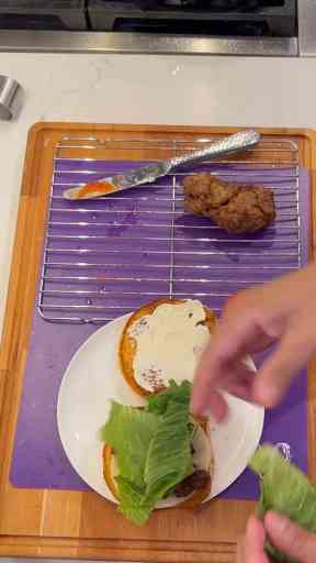 Adobo Fried Chicken Burger