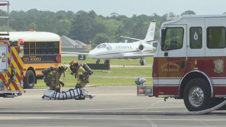 Gulf Shores International Airport holds disaster drill ahead of May opening