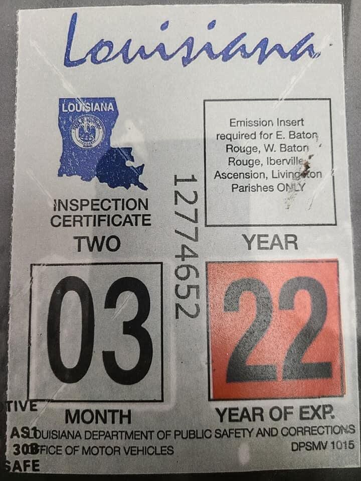 Louisiana lawmaker pushes to eliminate inspection stickers for most ...