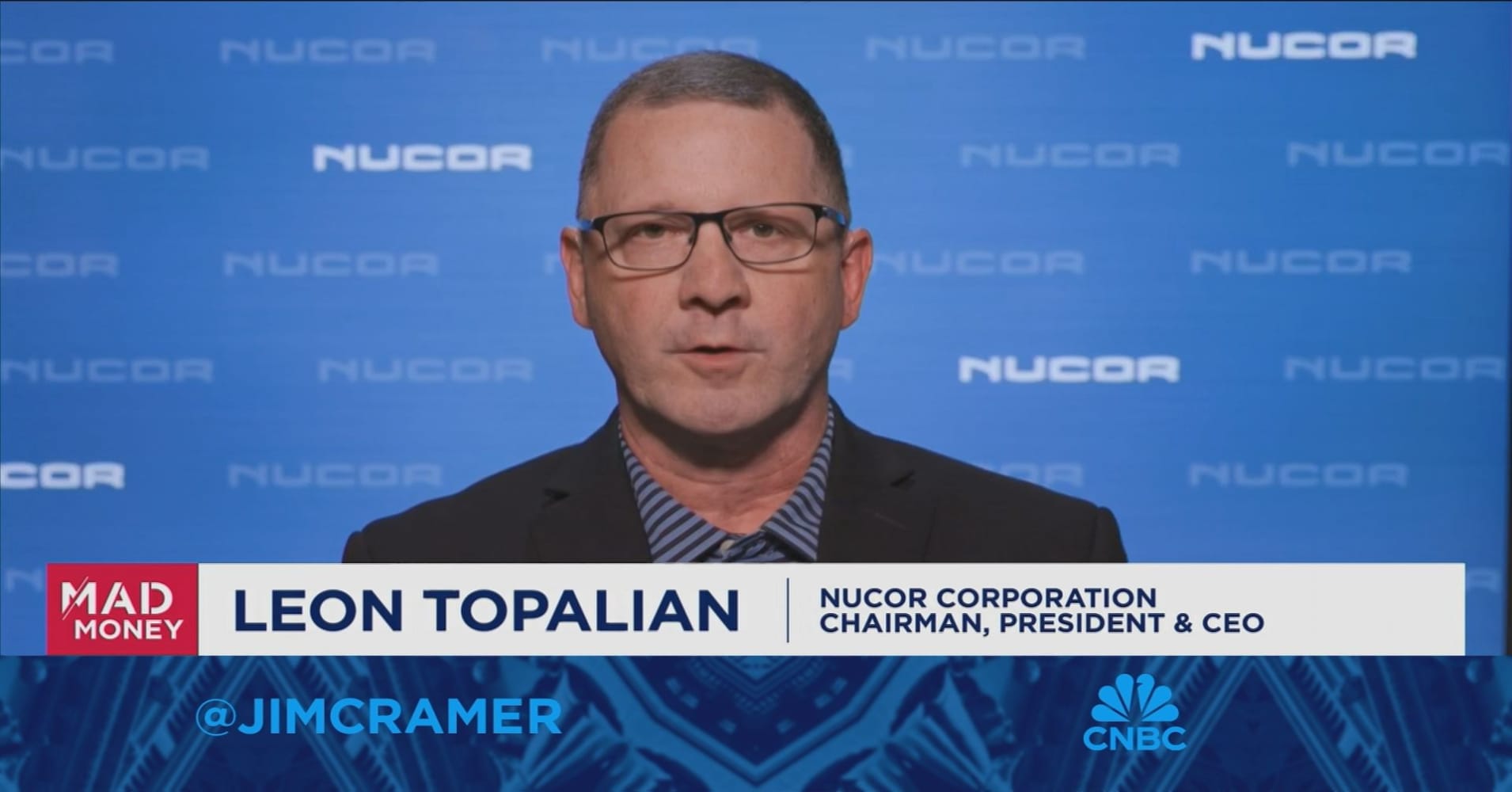 Nucor CEO Leon Topalian: We have the largest backlog in the history of ...