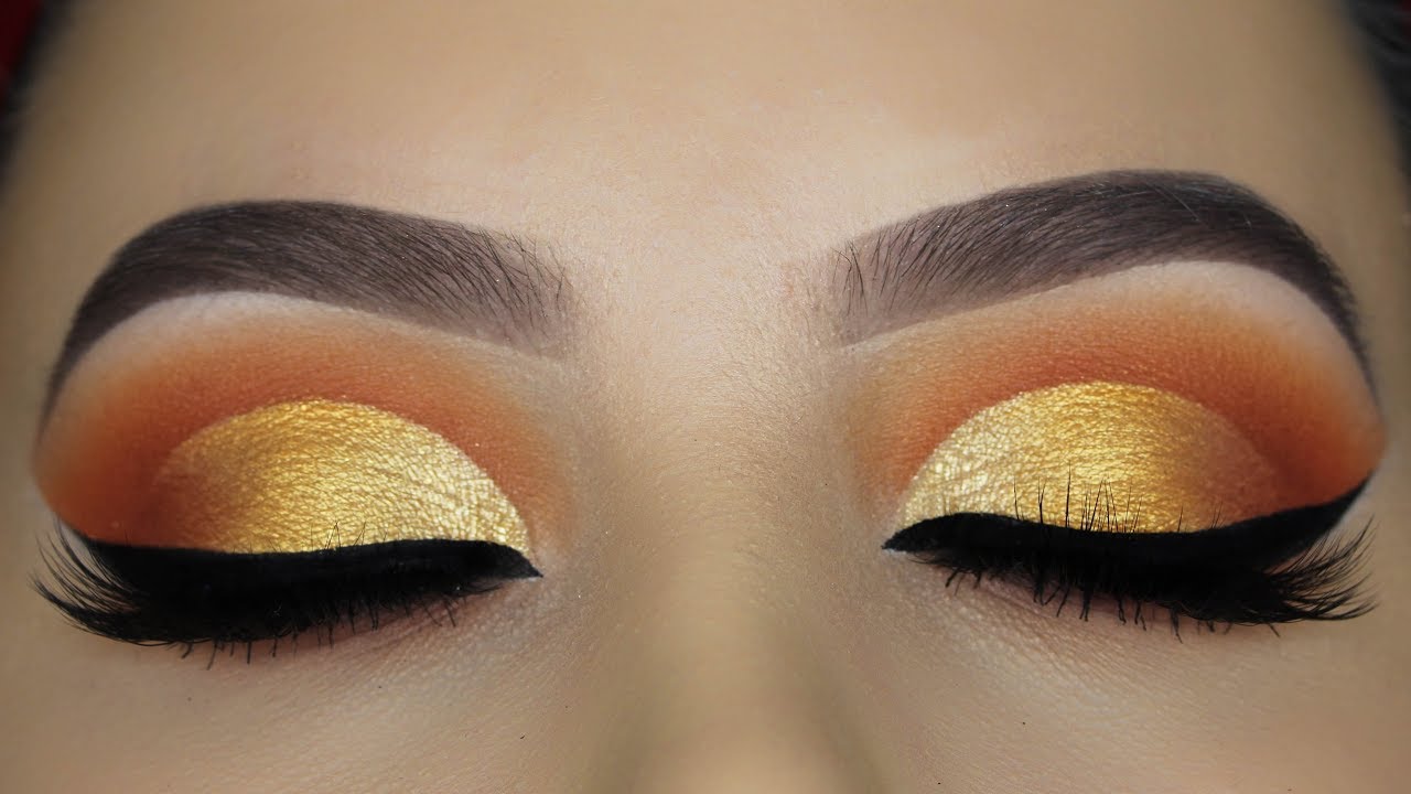 Warm Golden Cut Crease Tutorial