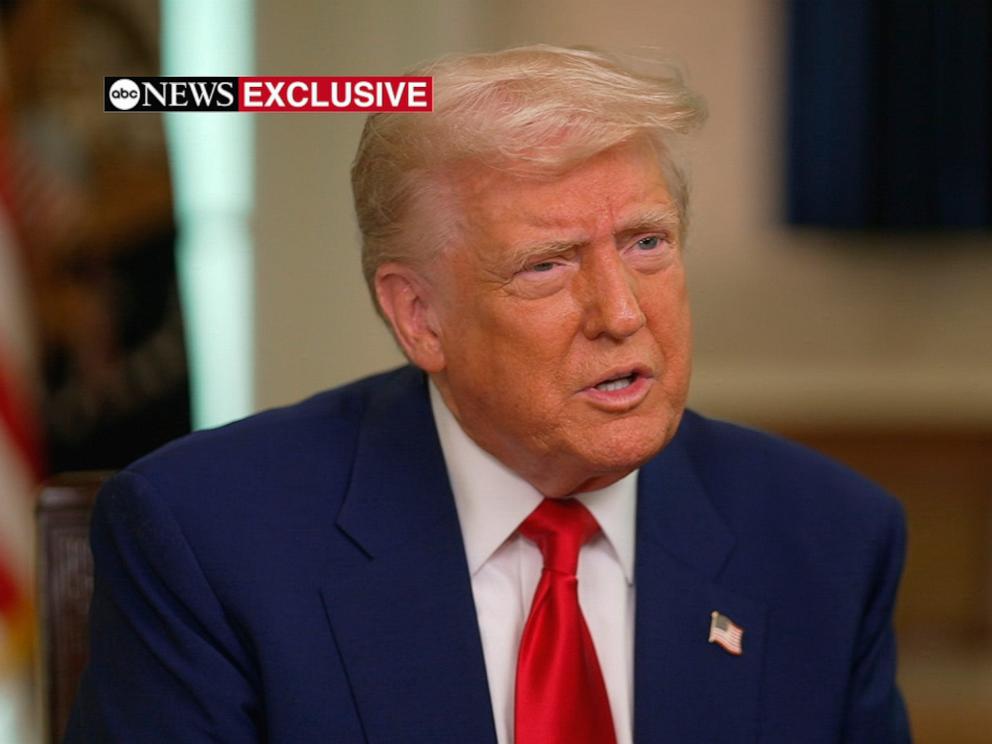 Trump discusses first 100 days of historic presidency in exclusive ABC ...