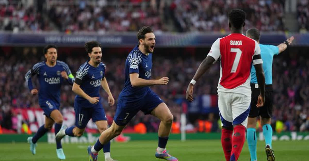 ‘이강인 결장’ PSG, UCL 4강 1차전 아스날 원정서 1-0 승리