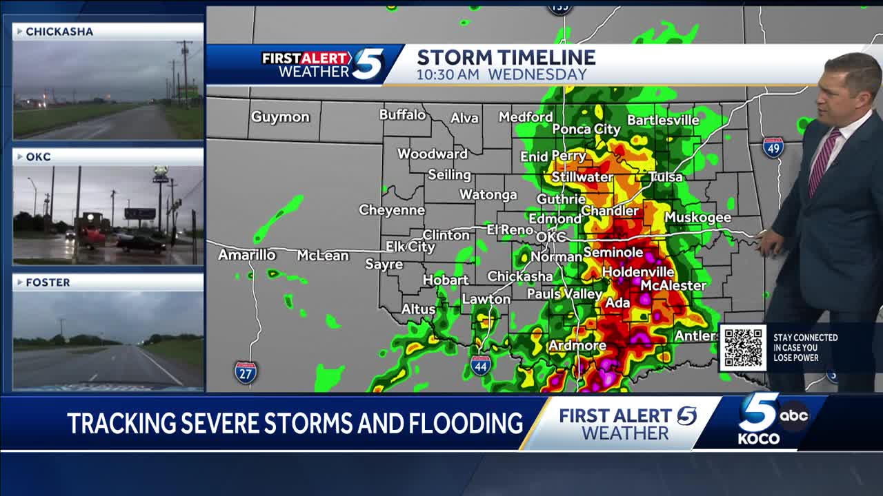 Severe thunderstorm warning issued near Stillwater