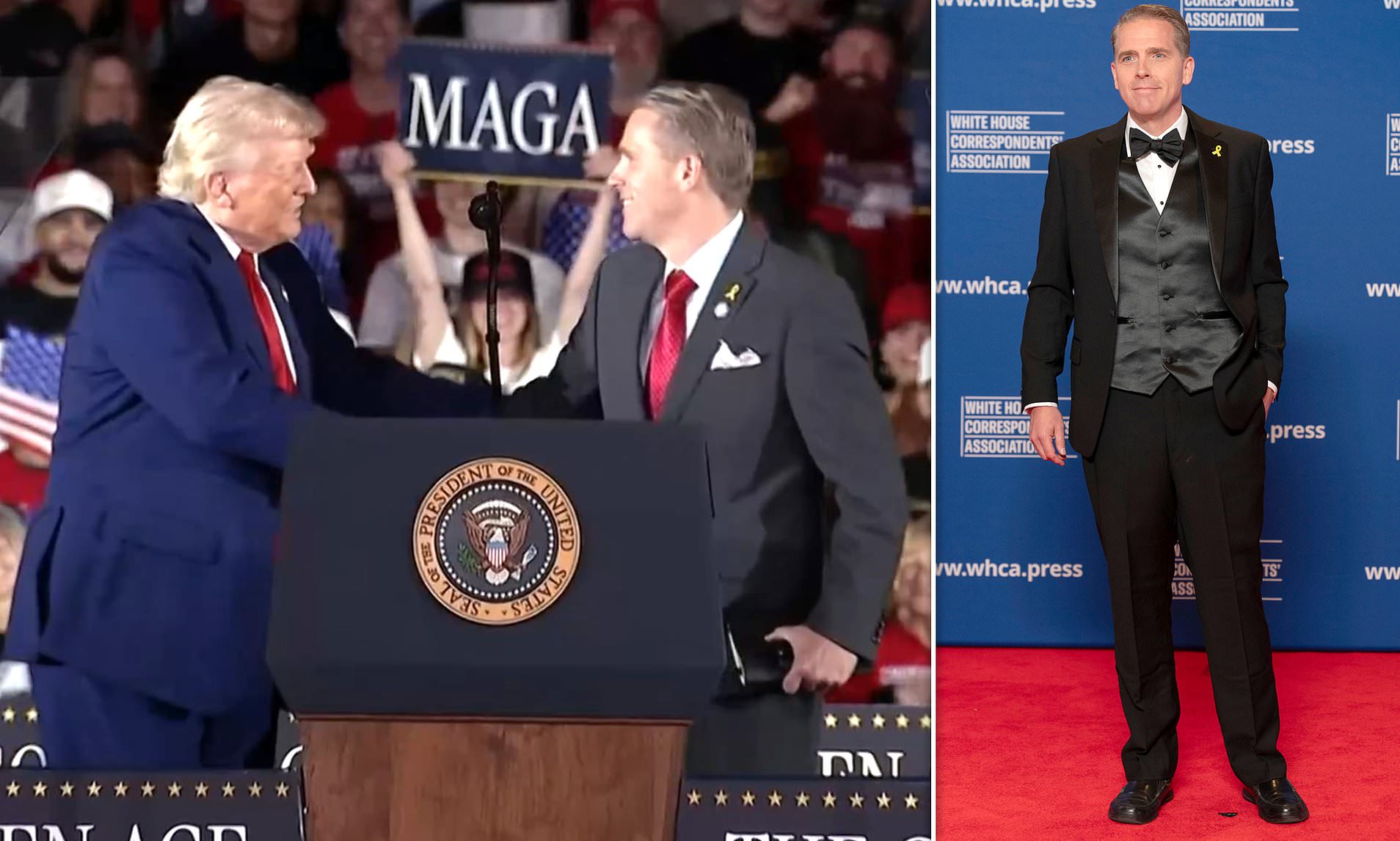 CNN black sheep Scott Jennings joins Trump on stage in Michigan: 'He ...