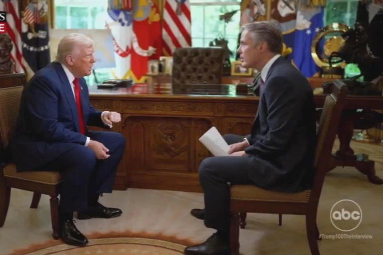 ABC interview descends into chaos as Trump fumes at reporter - 'Terry ...