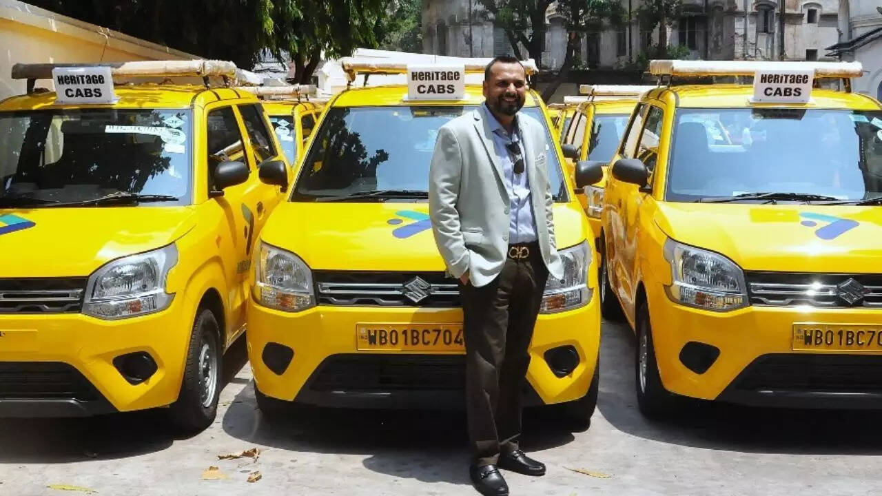 Kolkata’s iconic yellow taxis get a green makeover: 30 new dual-fuel ...
