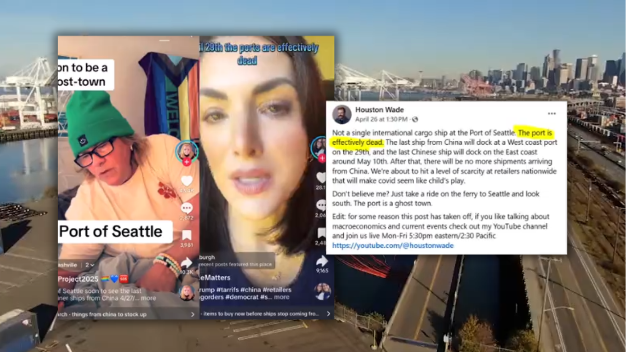 Social media says Seattle ports are empty — but data shows growth