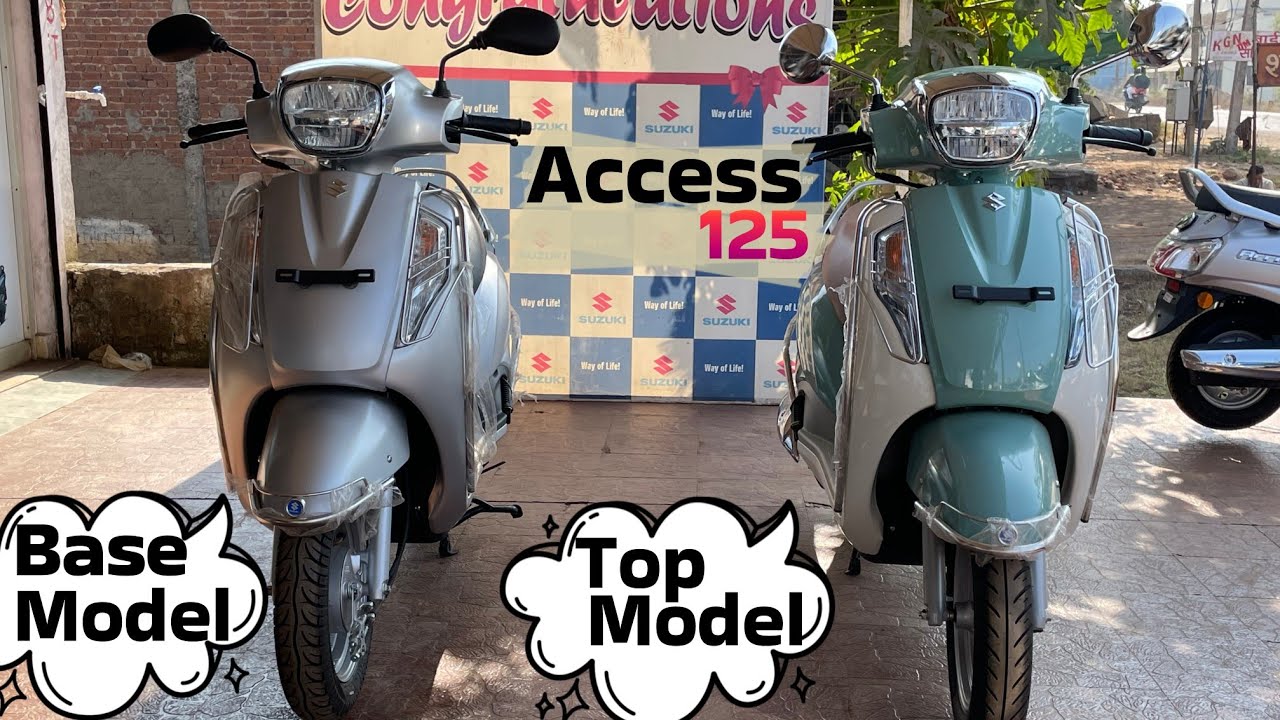 Access 125 Top Model vs Base Model Comparison