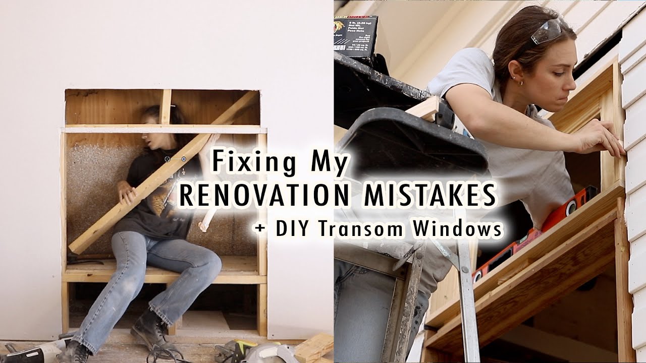 Fixing DIY Mistakes + Make Your Own Transom Windows