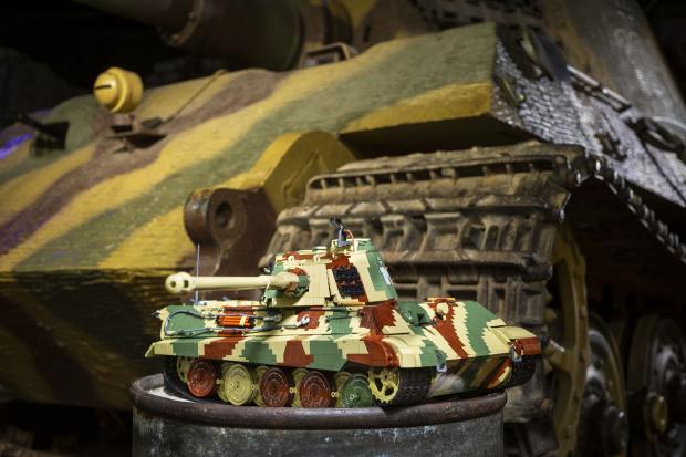 Tank Museum unveils biggest ever brick tank model