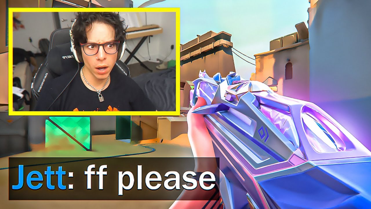Streamer Tries to Rank Up in Valorant Without Tilting... (Spoiler: It's ...