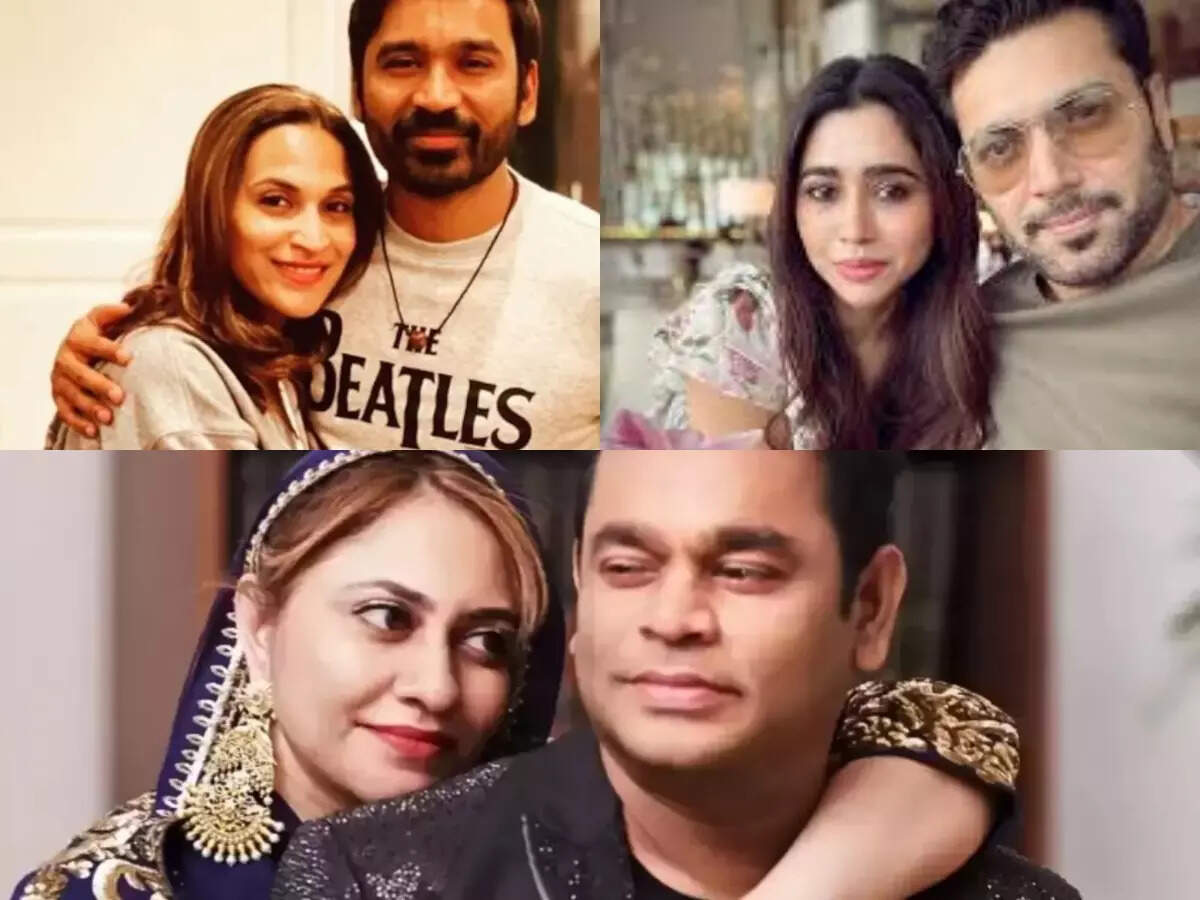 AR Rahman and Saira Banu, Jayam Ravi and Aarti Ravi, Dhanush and ...