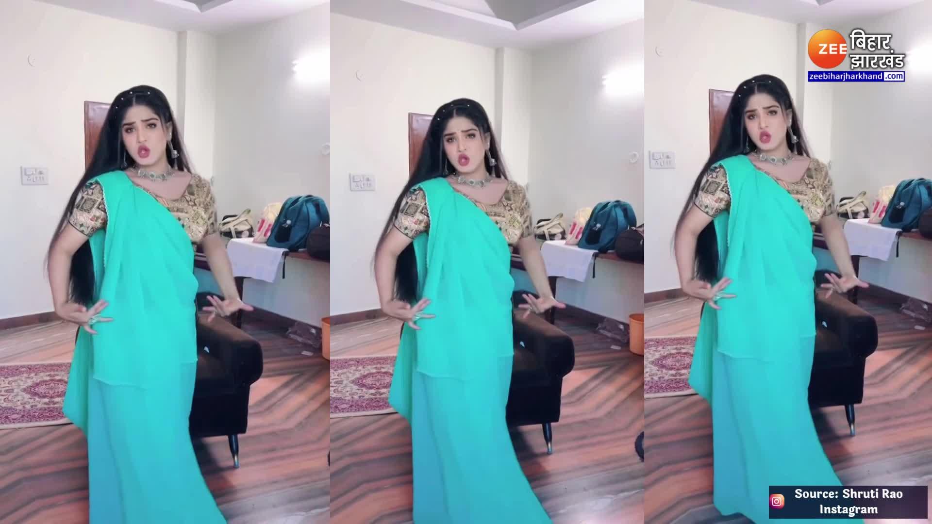 Shruti Rao: कवना सौत संगे काटतारअ चांदी लगाके मच्छरदानी रजउ... श्रुति ...