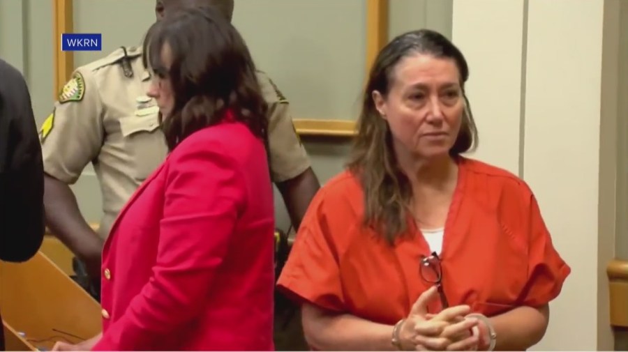 Angie Solomon appears in court on murder-for-hire charge, pleads not guilty