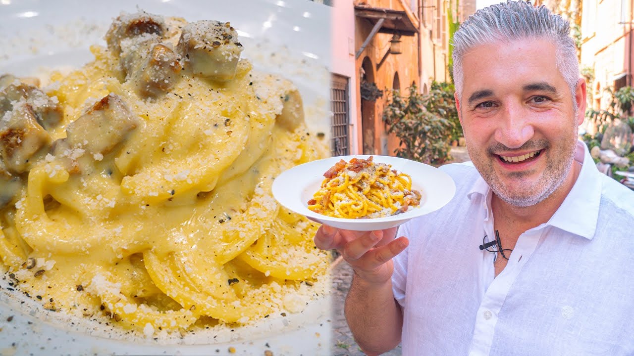 Eating the World's MOST DELICIOUS CARBONARA in Rome
