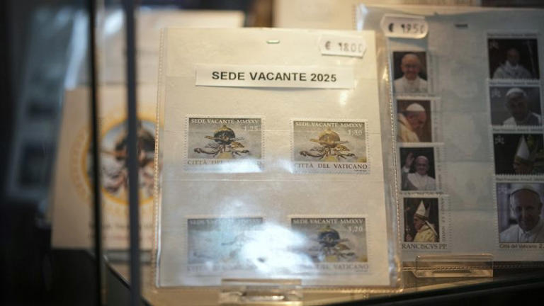 Vatican issues postage 'Sede Vacante' stamps