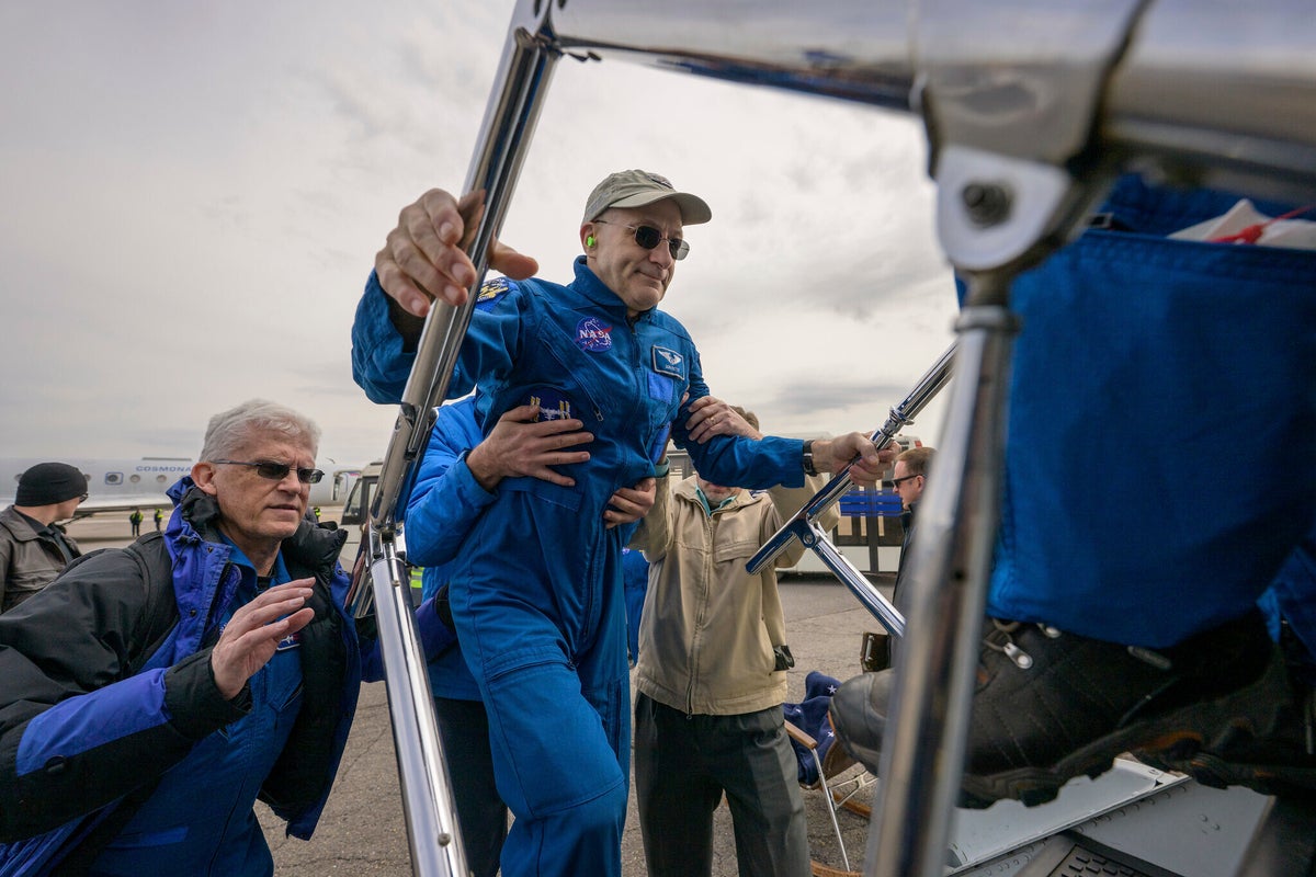 Nasa’s oldest astronaut feels ‘30 years old again’ in space