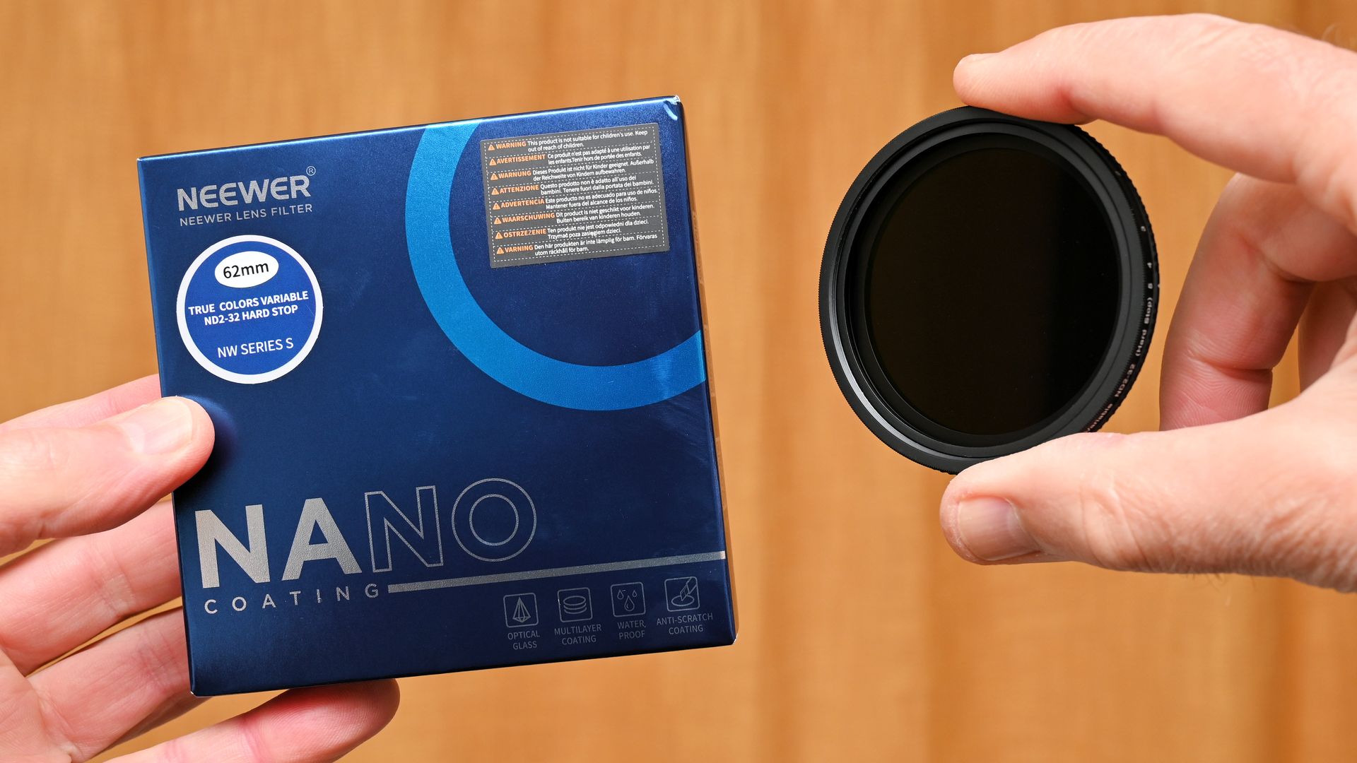 Neewer True Colors Hard Stop Variable ND Filter ND2-32 review: a fader ...