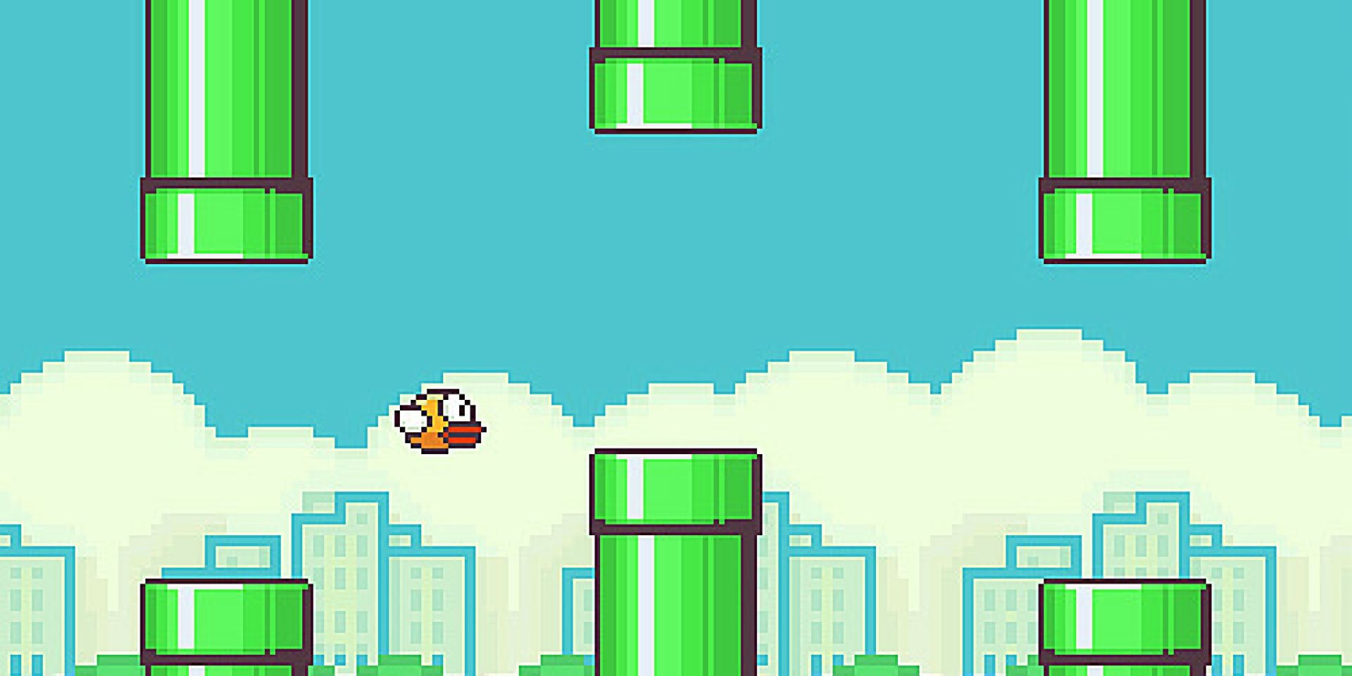 Dit is Flappy Bird, maar dan om je foldable maximaal te testen: Foldy Bird