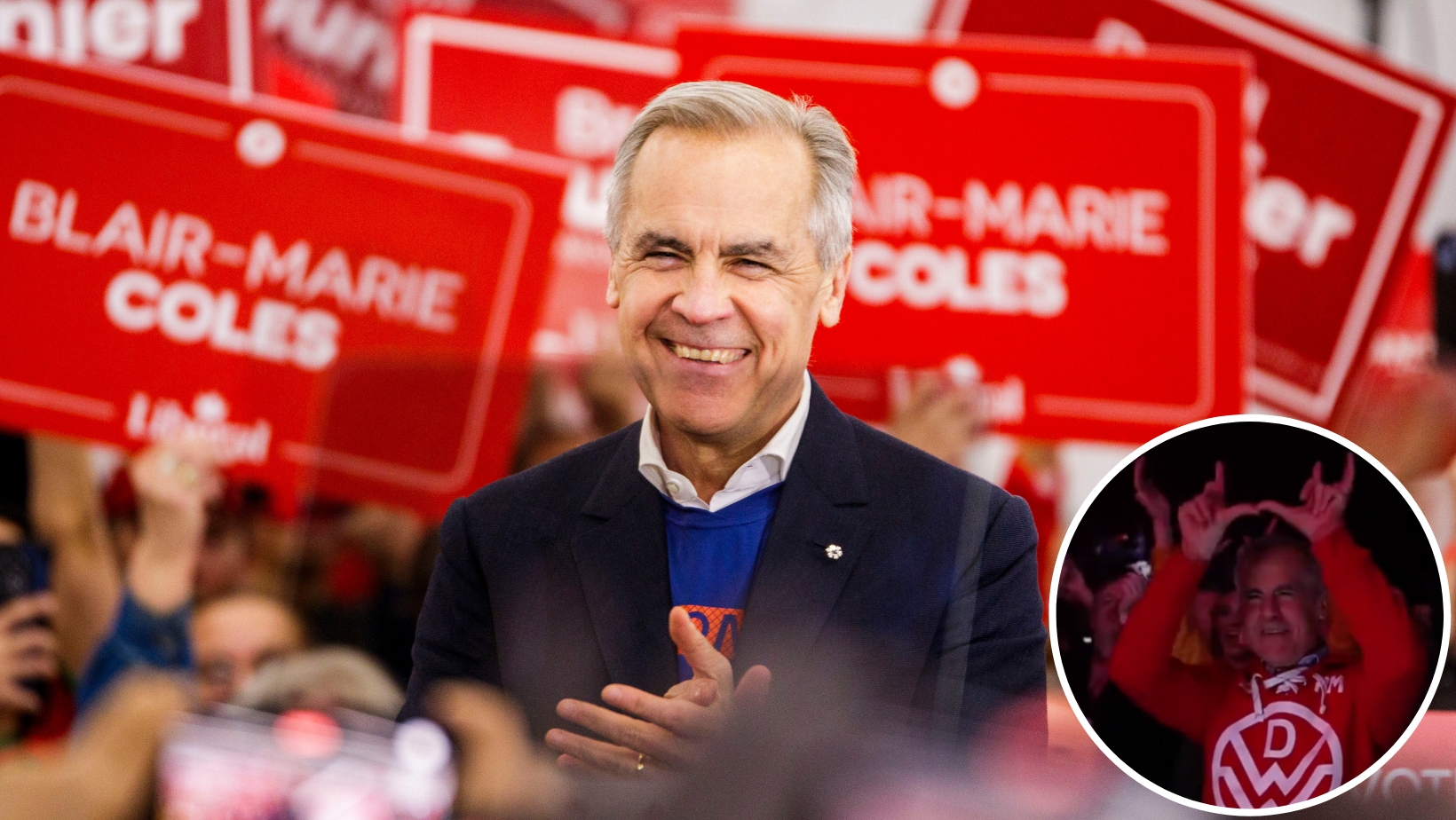 Mark Carney celebrated his victory with some dance moves!