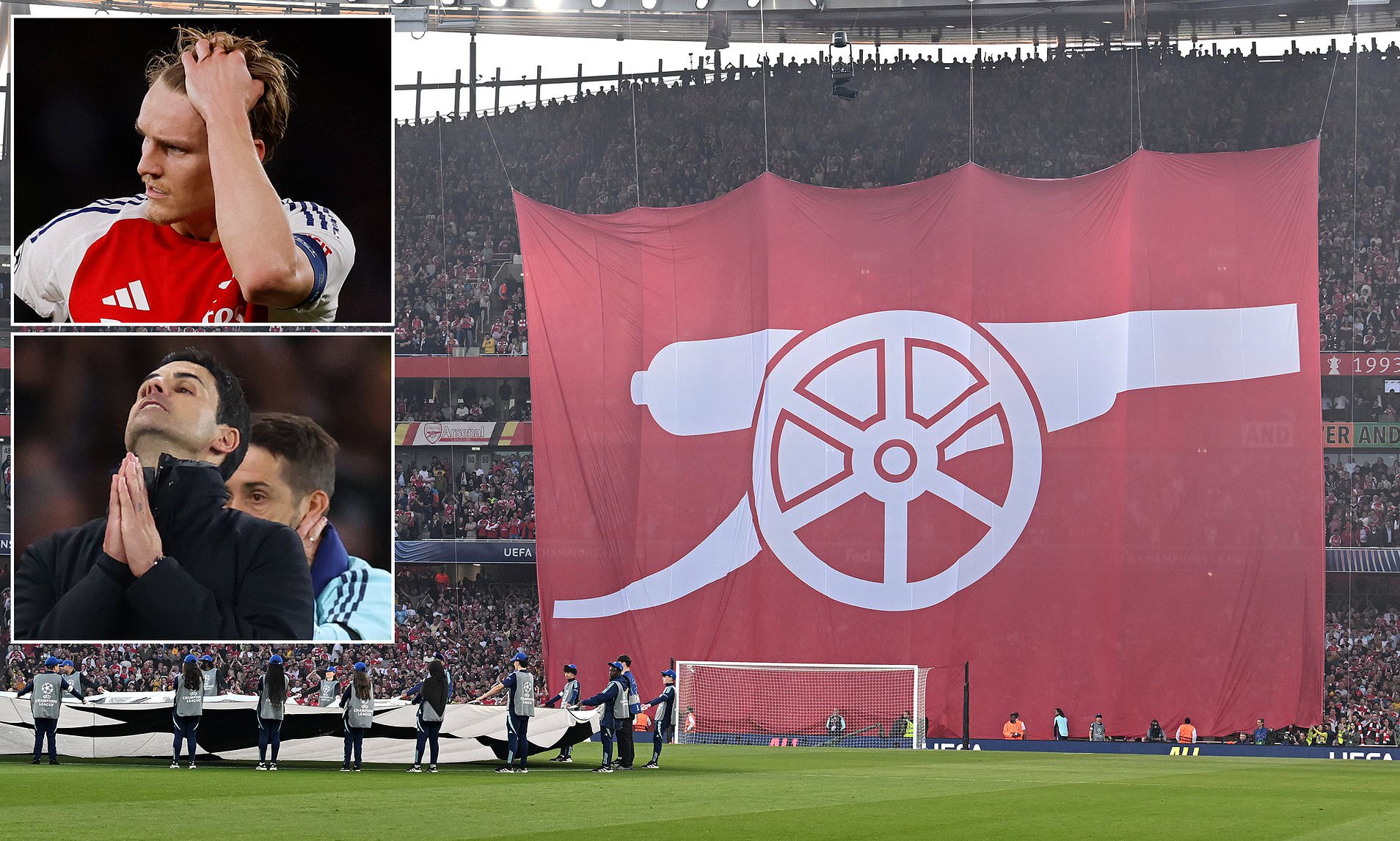 Arsenal are brutally mocked for pre-match display ahead of Champions ...