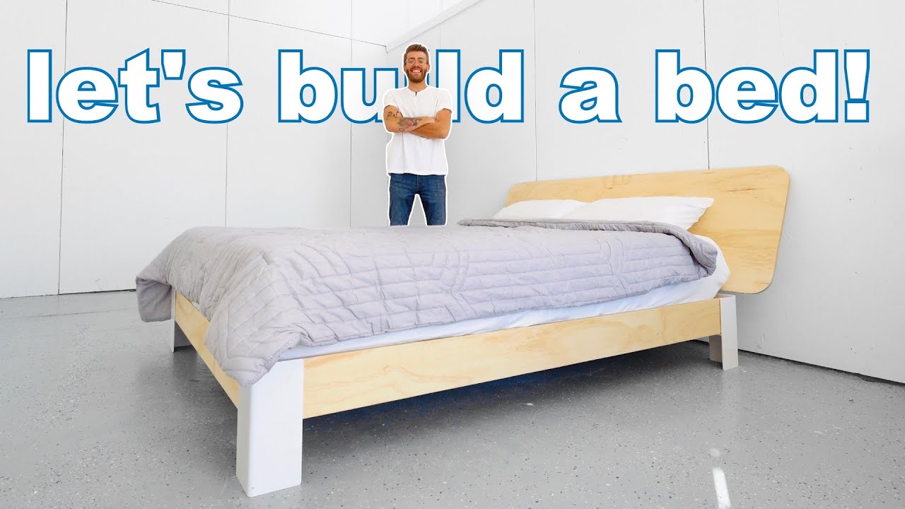 How to Build a Sleek MCM Bed With Plywood + Sheet Metal