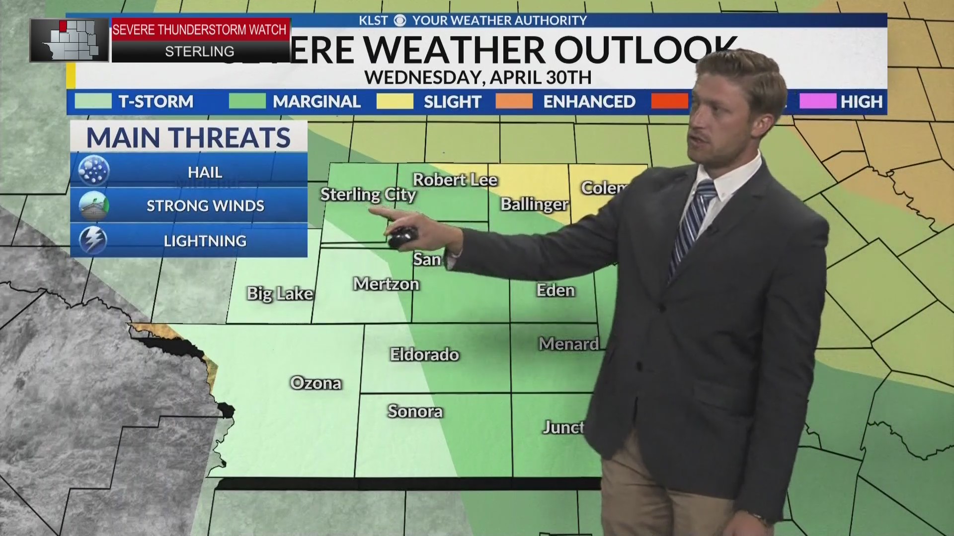 KLST Morning Forecast W/ Jake Gilson (30 April 2025)