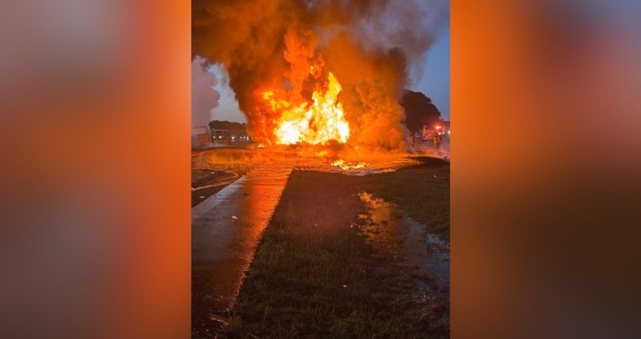 ‘The ground was on fire’: Person airlifted to hospital after tractor ...