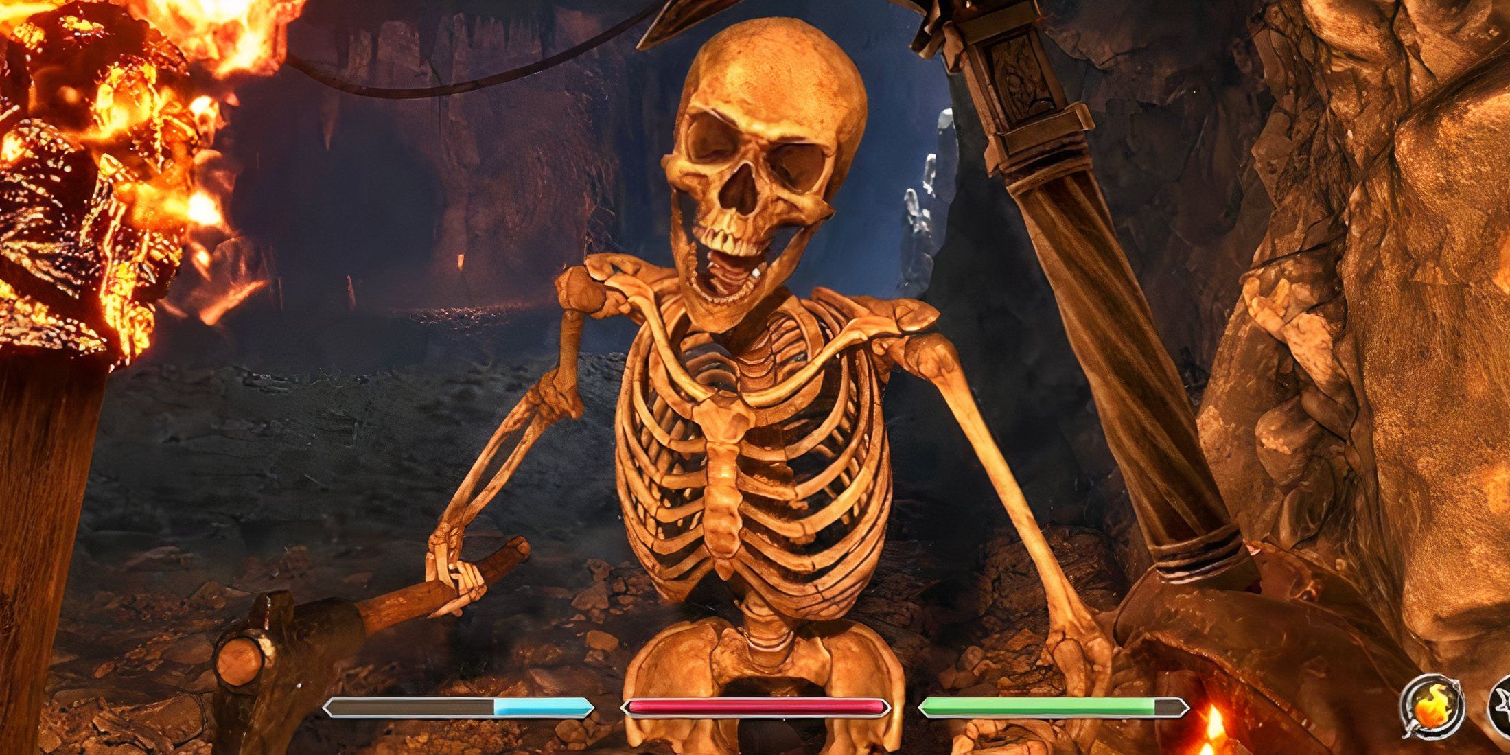 Oblivion Remastered Player Shares Funny Skeleton Animation Glitch
