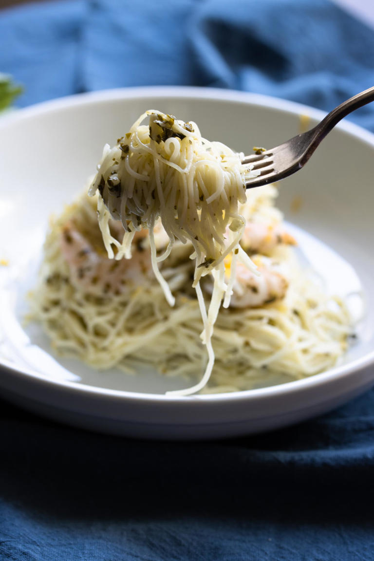 Creamy & Delicious Lemon Shrimp Scampi Pasta
