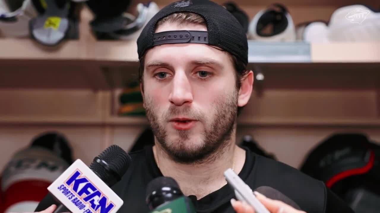 Wild players react after Game 5 OT loss to Golden Knights [RAW]