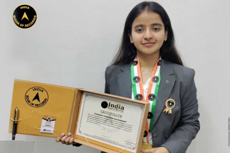 10th at the age of 13, 12th at 15 and then became the world's youngest CA, name registered in ...