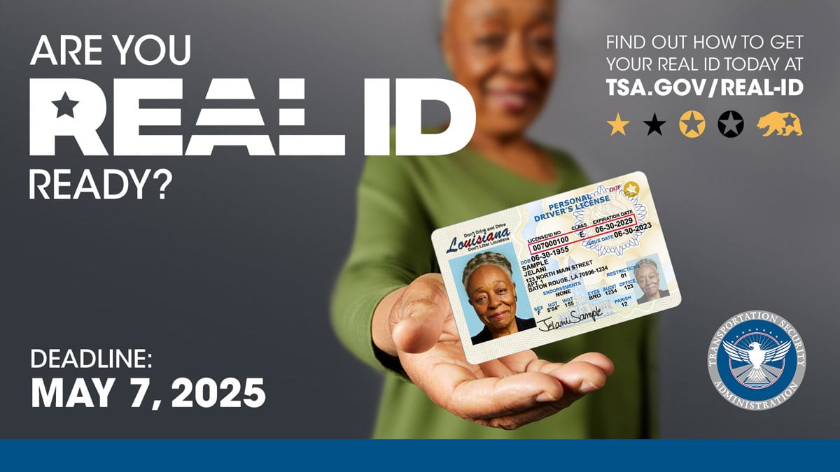 Reminder: REAL ID Final Deadline is May 7