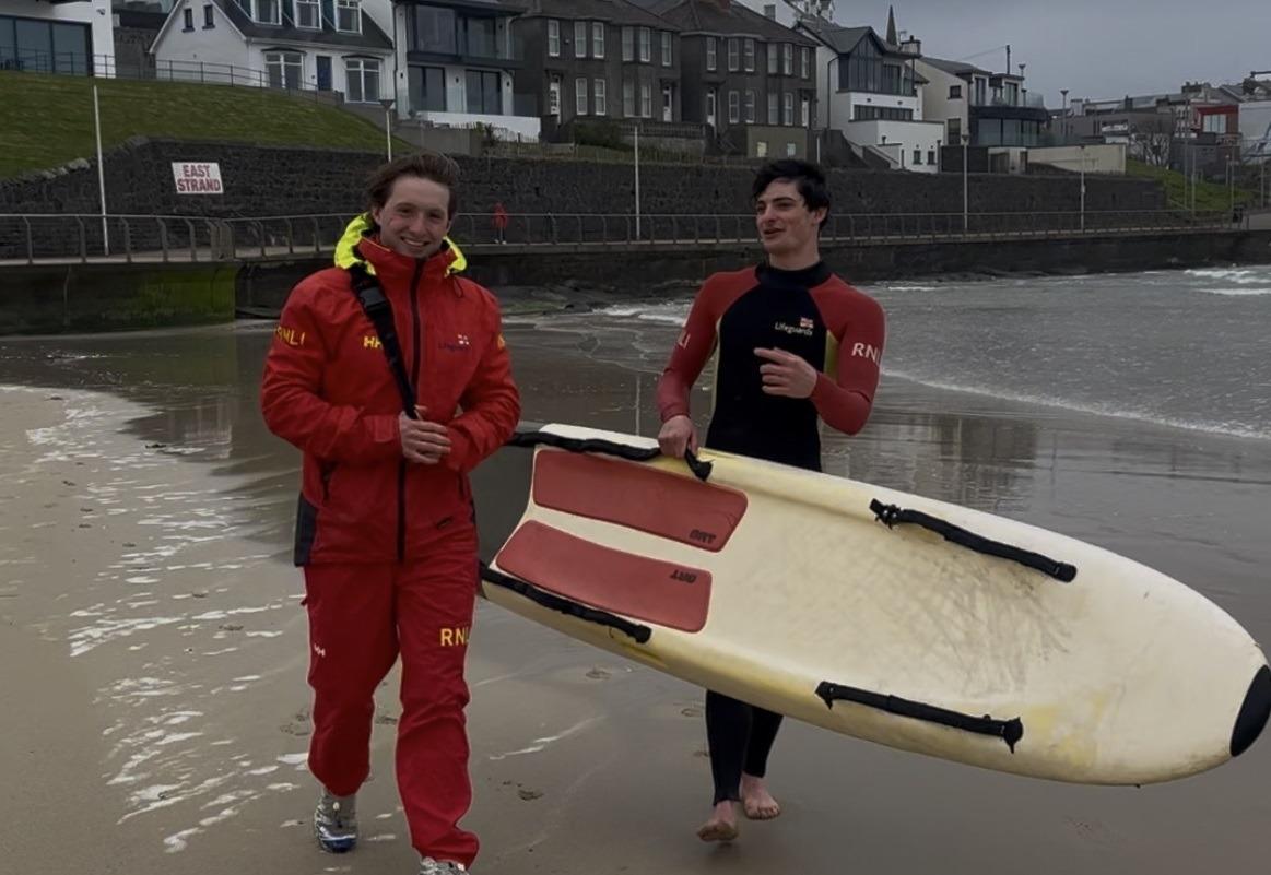 Five kids on bodyboards rescued by RNLI lifeguards at popular Portrush ...