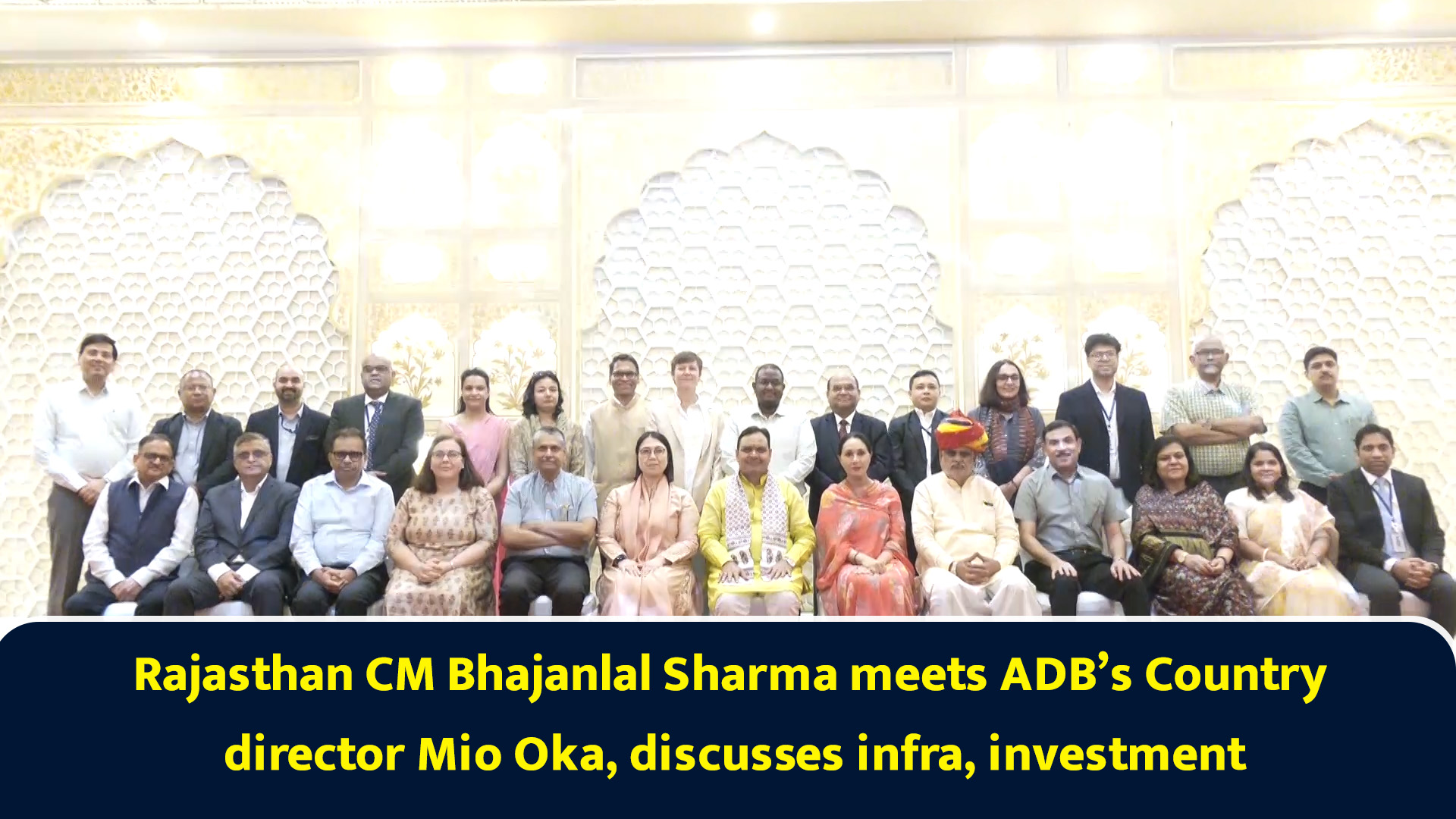 Rajasthan CM Bhajanlal Sharma meets ADB’s Country director Mio Oka ...